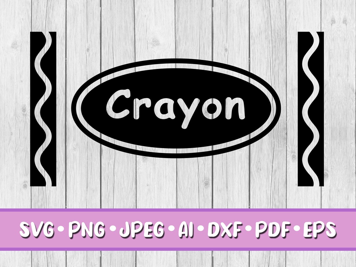 Crayon SVG Digital Download Svg Jpeg Png Dxf Eps Ai - Etsy