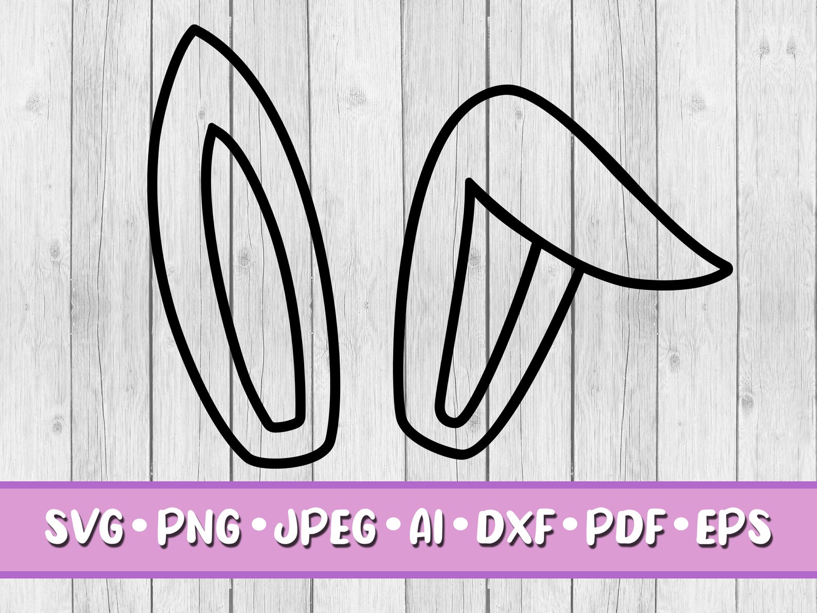 Hasenohren SVG Digital Download Svg Jpeg Png Dxf Eps | Etsy Österreich
