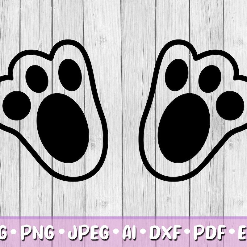 Rabbit Paw Print - Etsy UK