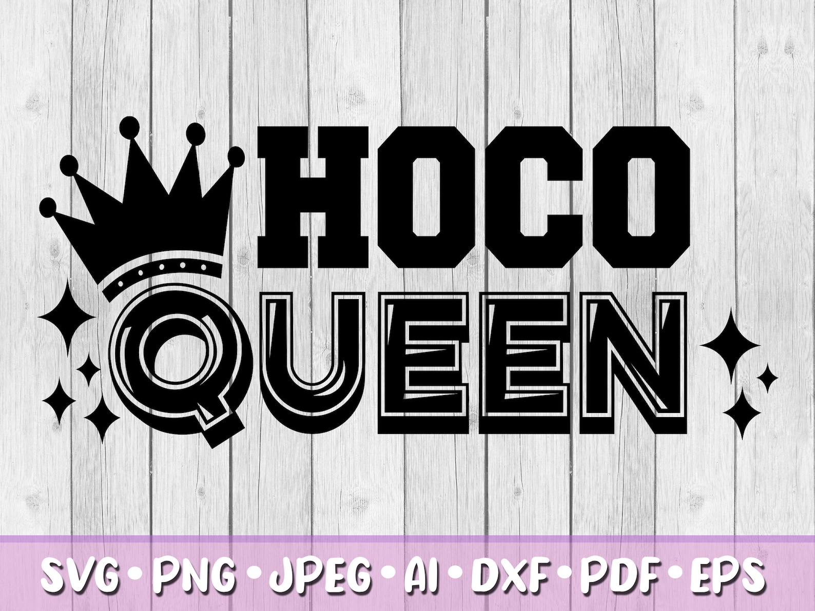 Hoco Queen SVG, Digital Download, Svg, Jpeg, Png, Dxf, Eps, Ai, PDF ...