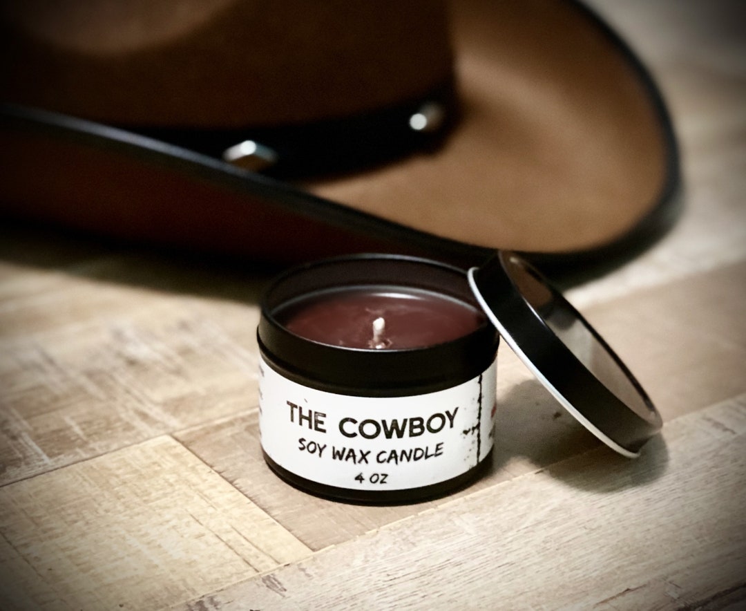 The Cowboy - Clean Burning Soy Candle - Etsy