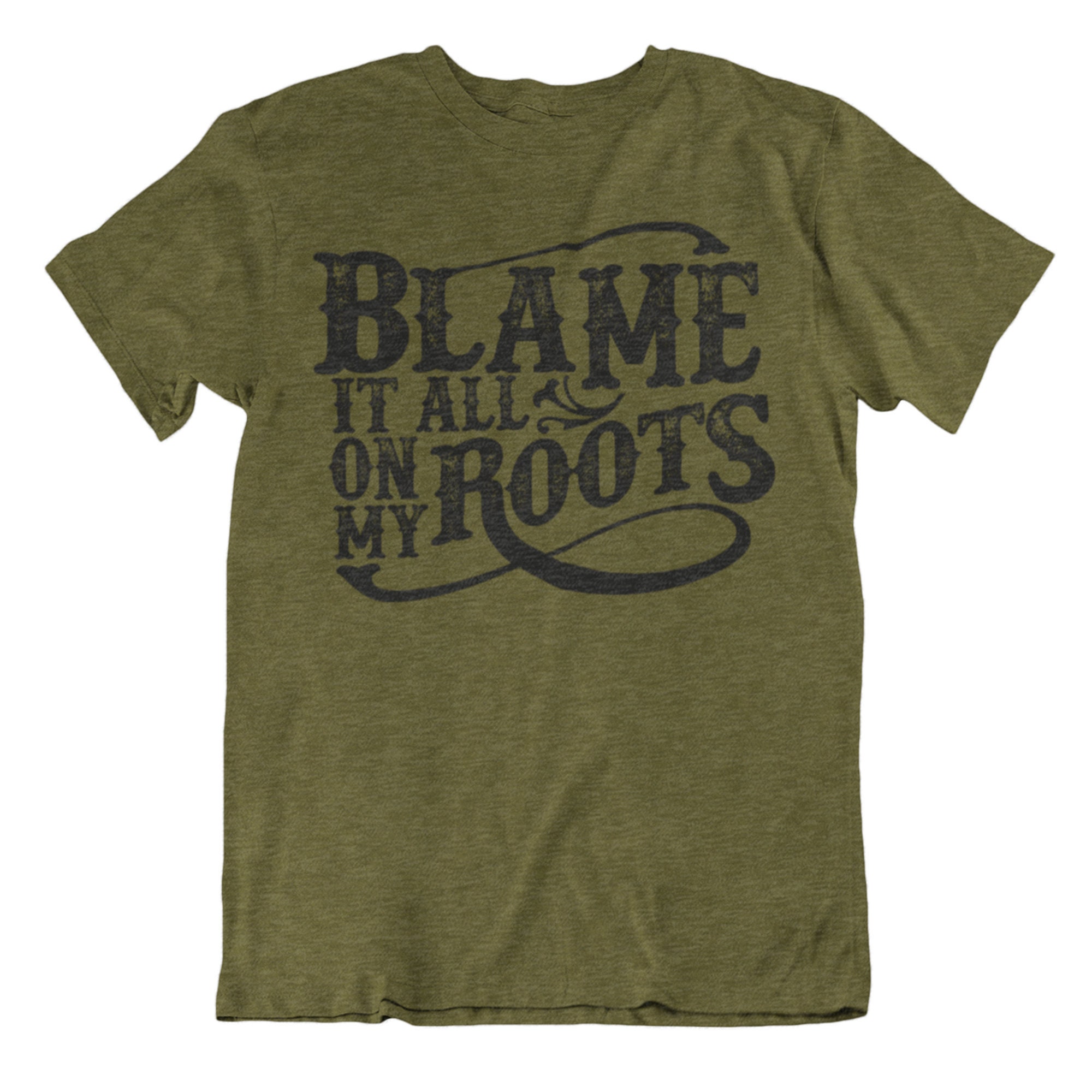 Blame It All On My Roots Graphic Tees Funny Shirts Mens | Etsy