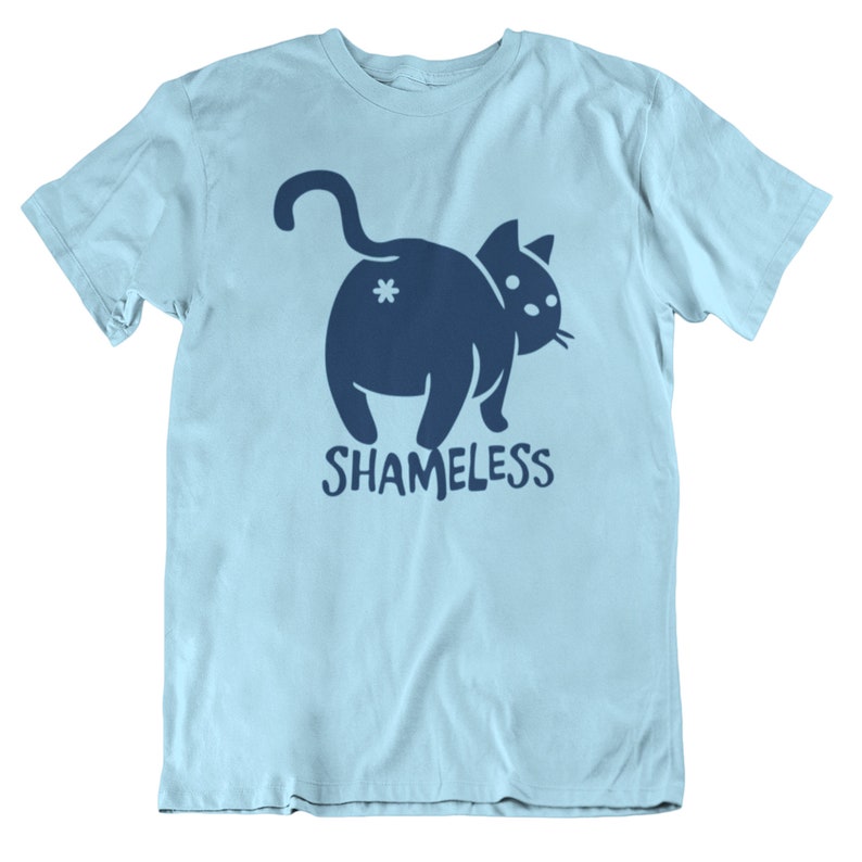 Shameless Graphic Tees Funny Shirts Cat Tees Cat Tshirts - Etsy