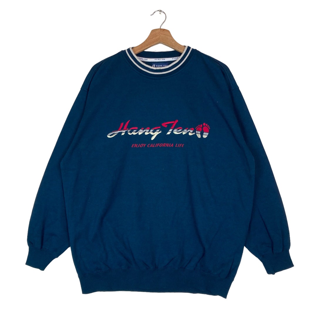 Vintage Hang Ten Spell Out Pullover Jumper Sweatshirt - Etsy