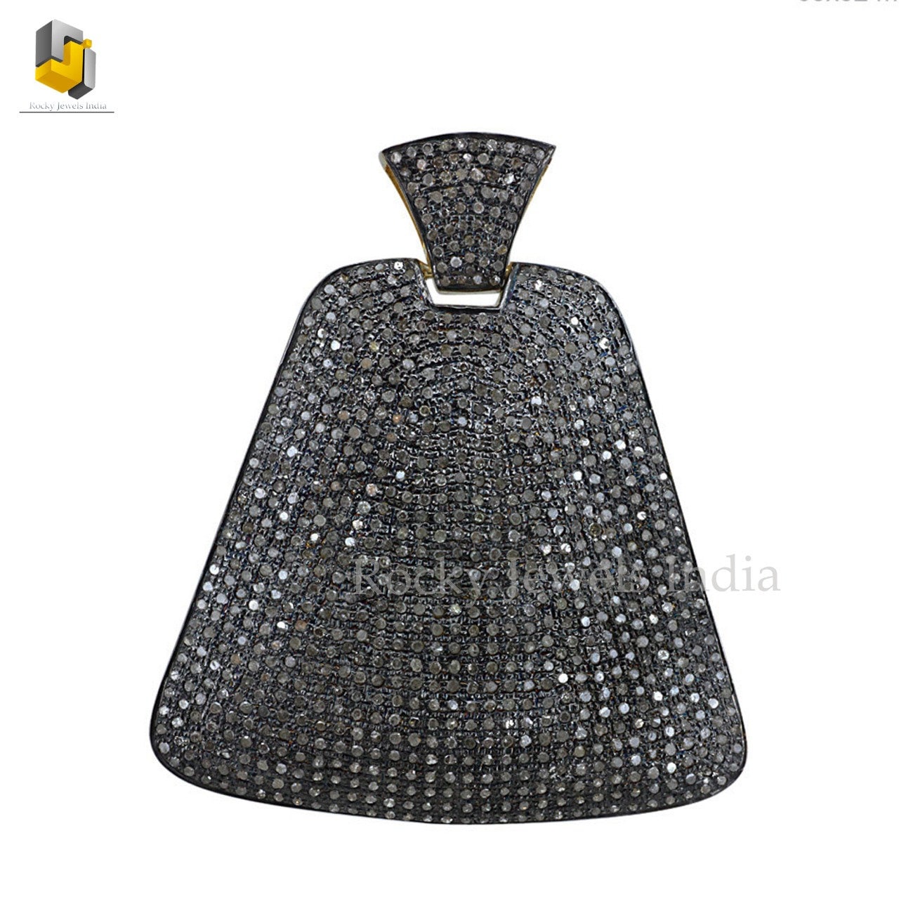 A Diamond Quality Real Natural Diamond 925 Sterling Silver - Etsy