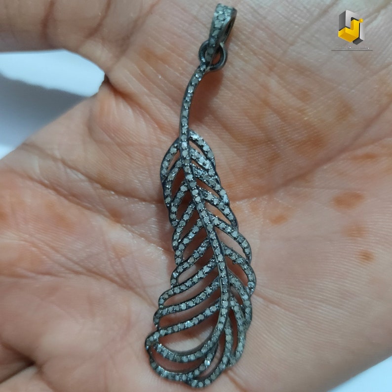 925 Sterling Silver Pave Setting Natural Diamond Beautiful | Etsy