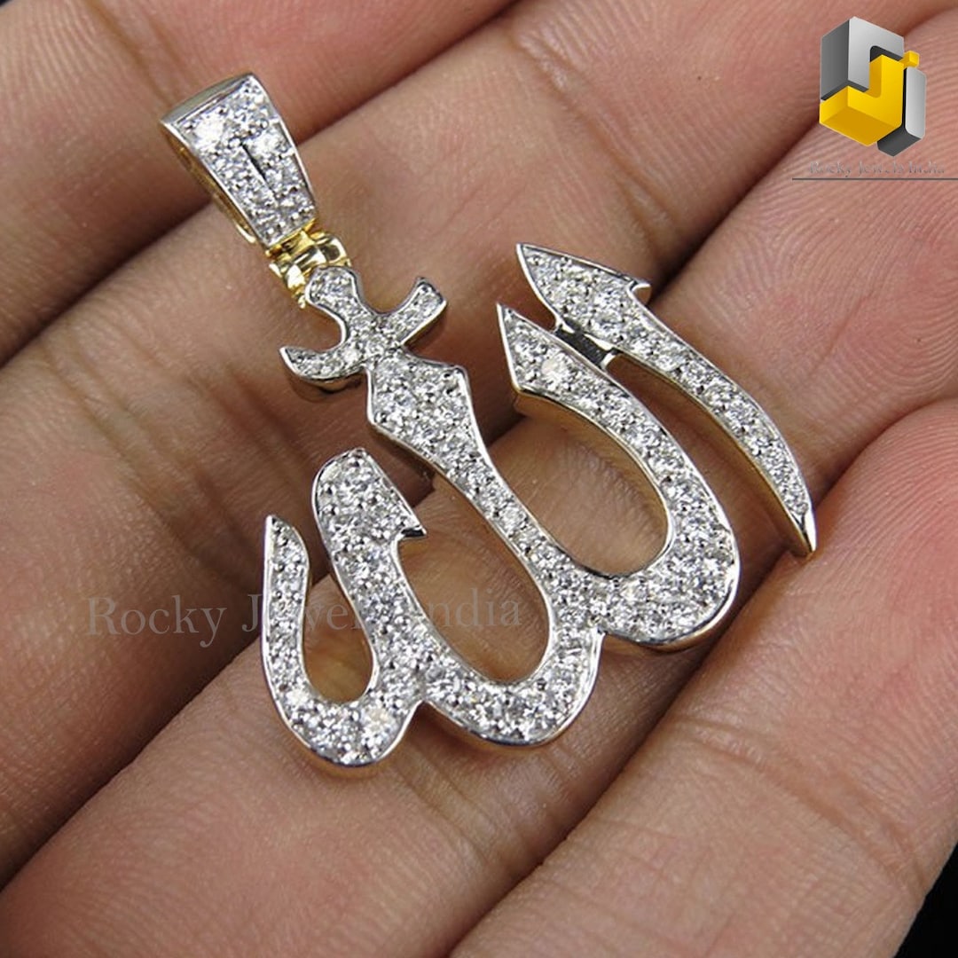 Real diamond allah pendant store