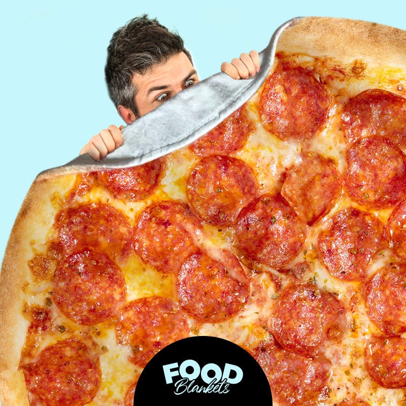 Pepperoni Pizza Blanket - Etsy