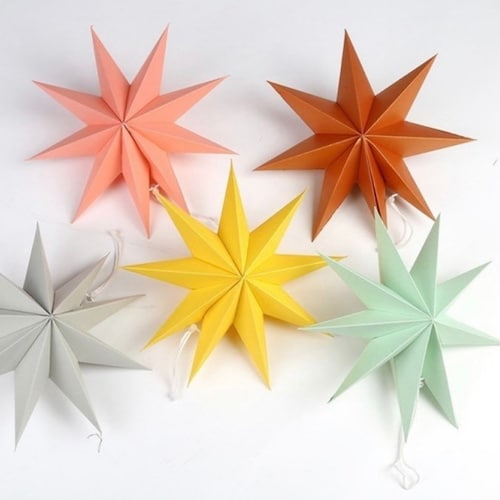 Big Origami Star Eco Friendly Wall Decor Recycled Paper - Etsy
