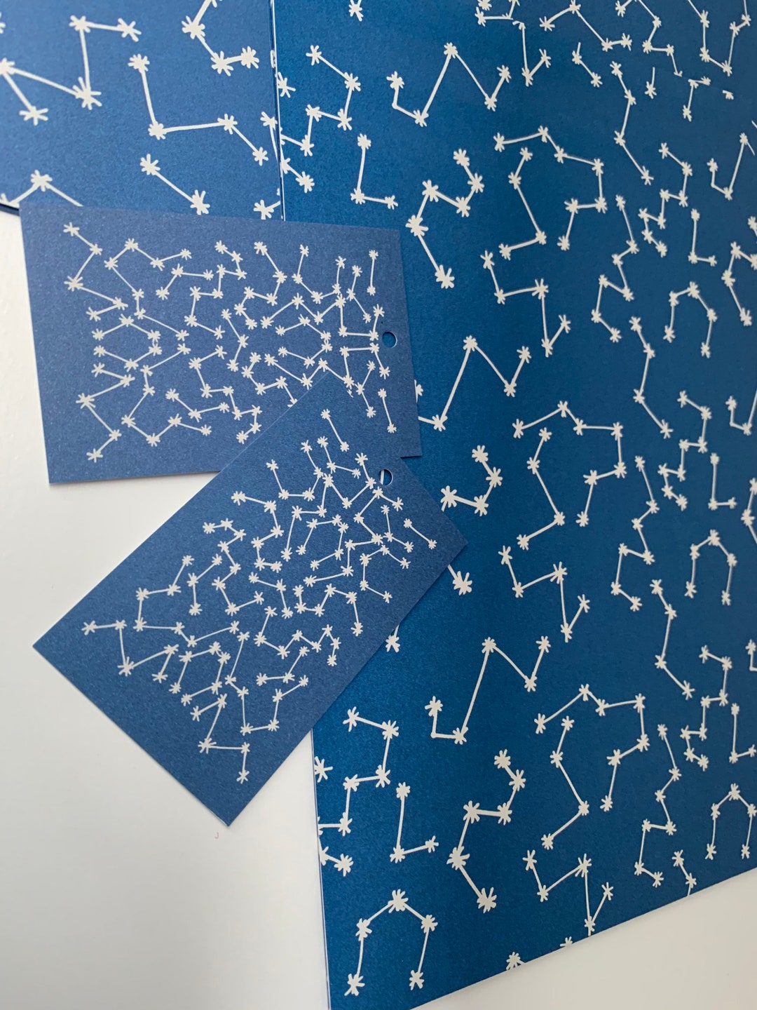 Constellations Wrapping Recycled Paper With Tags - Etsy