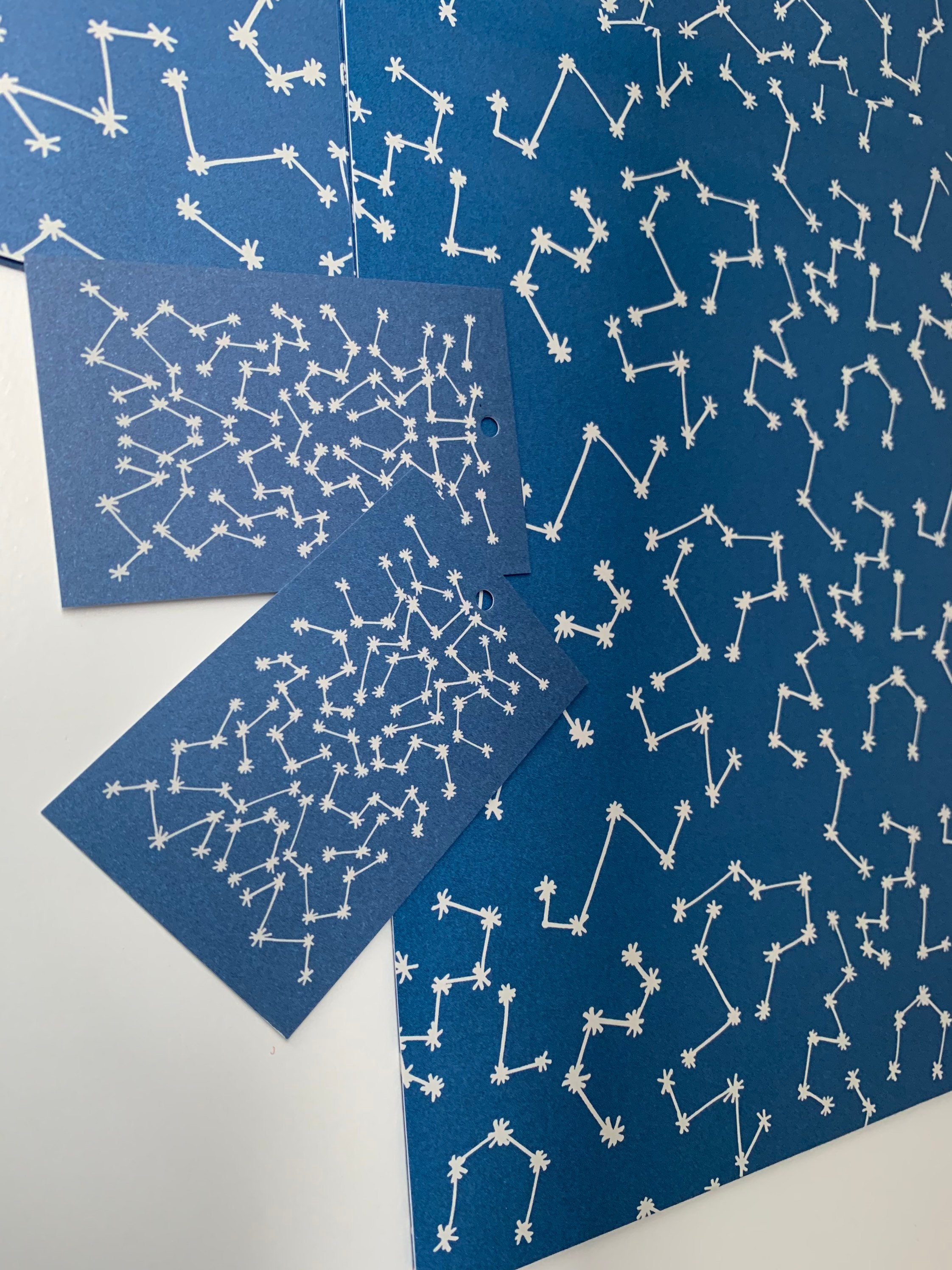 Constellations Wrapping Recycled Paper With Tags - Etsy UK