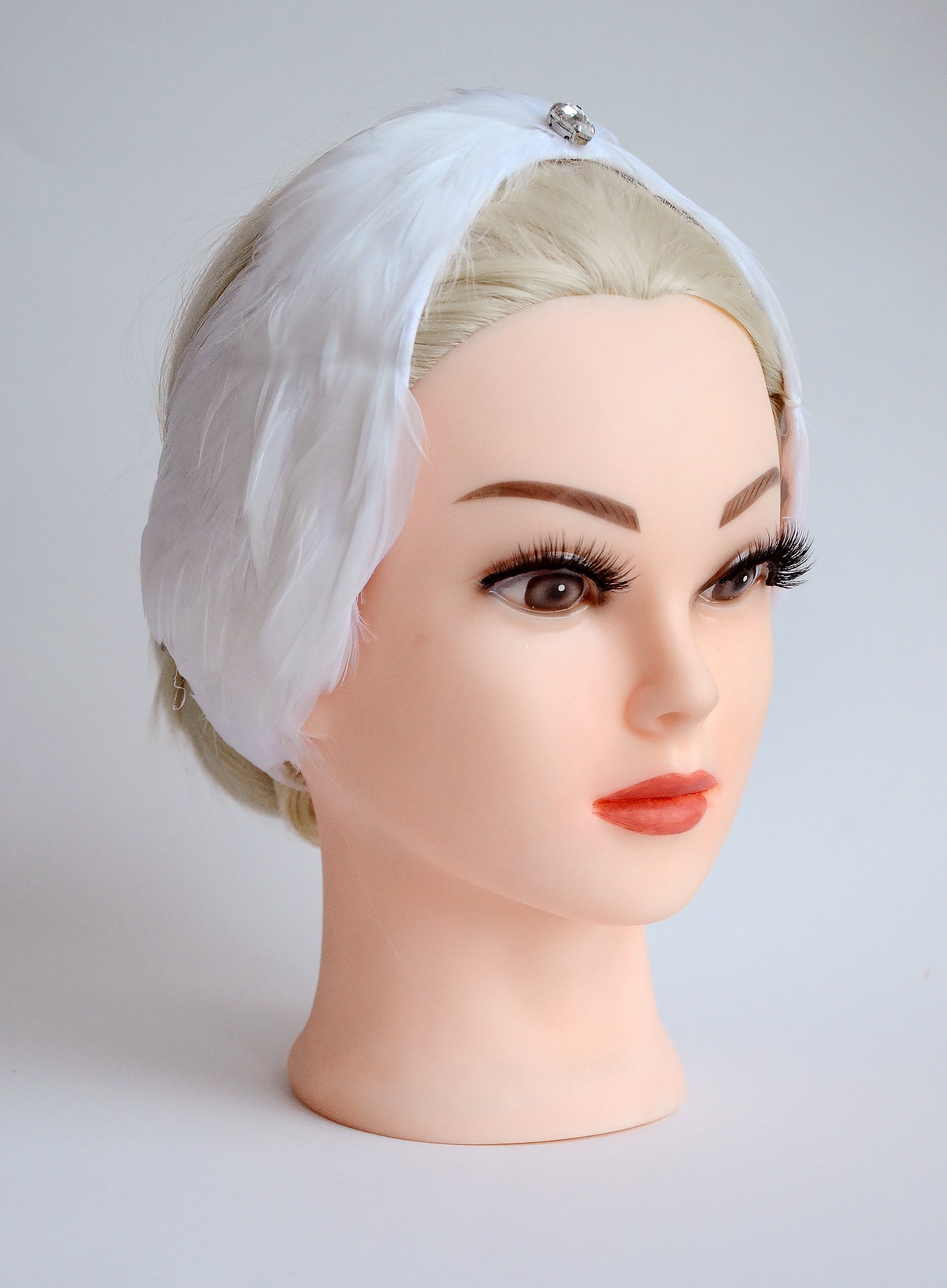 Swan Lake Ballet Headpiece: White Goose Feather Tiara - Etsy