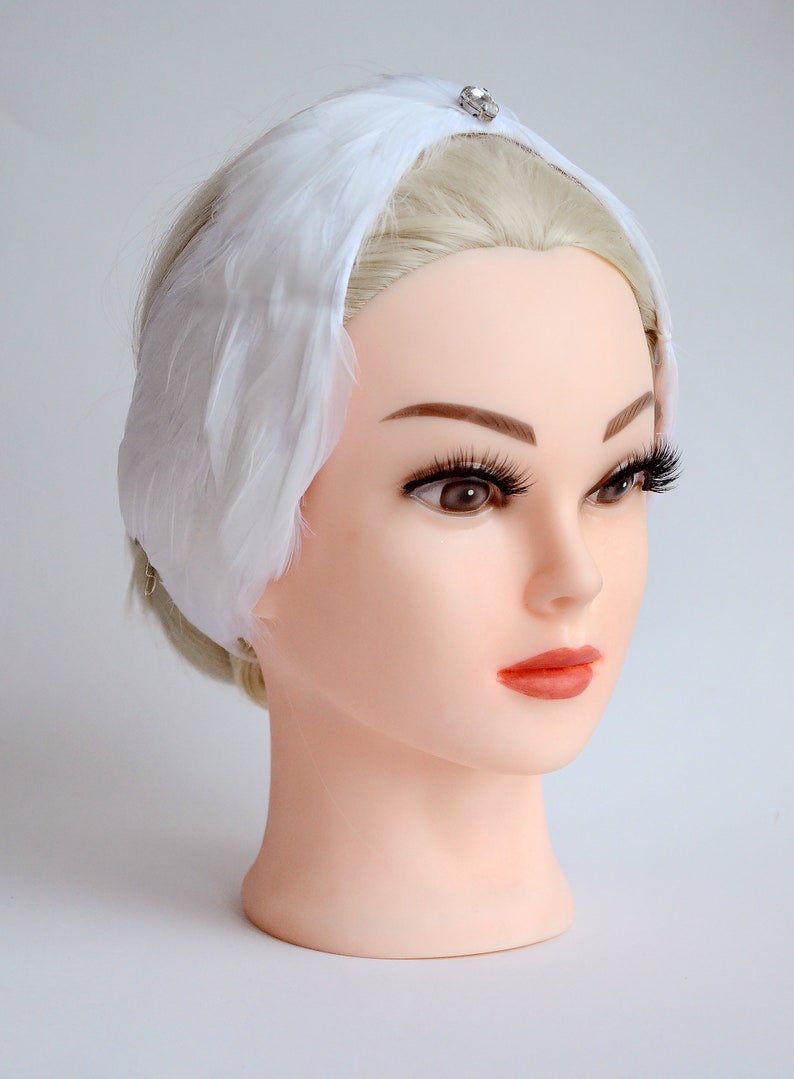 Swan Lake Ballet Headpiece: White Goose Feather Tiara - Etsy