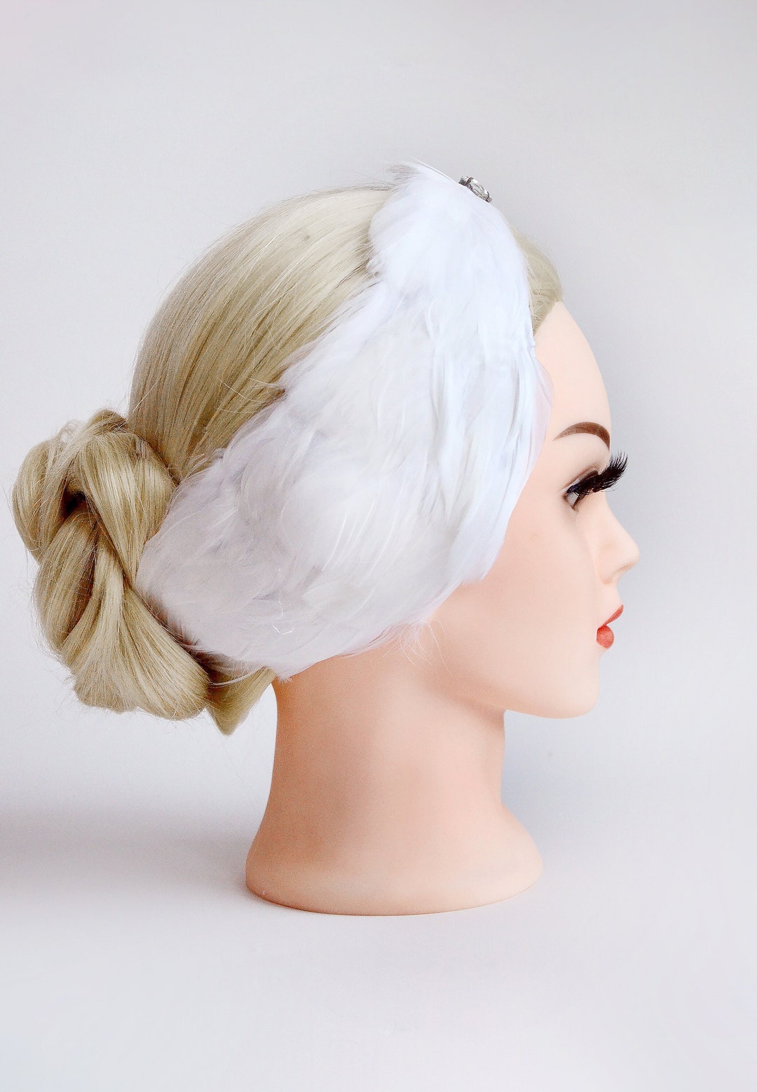 Swan Lake Ballet Headpiece: White Goose Feather Tiara - Etsy