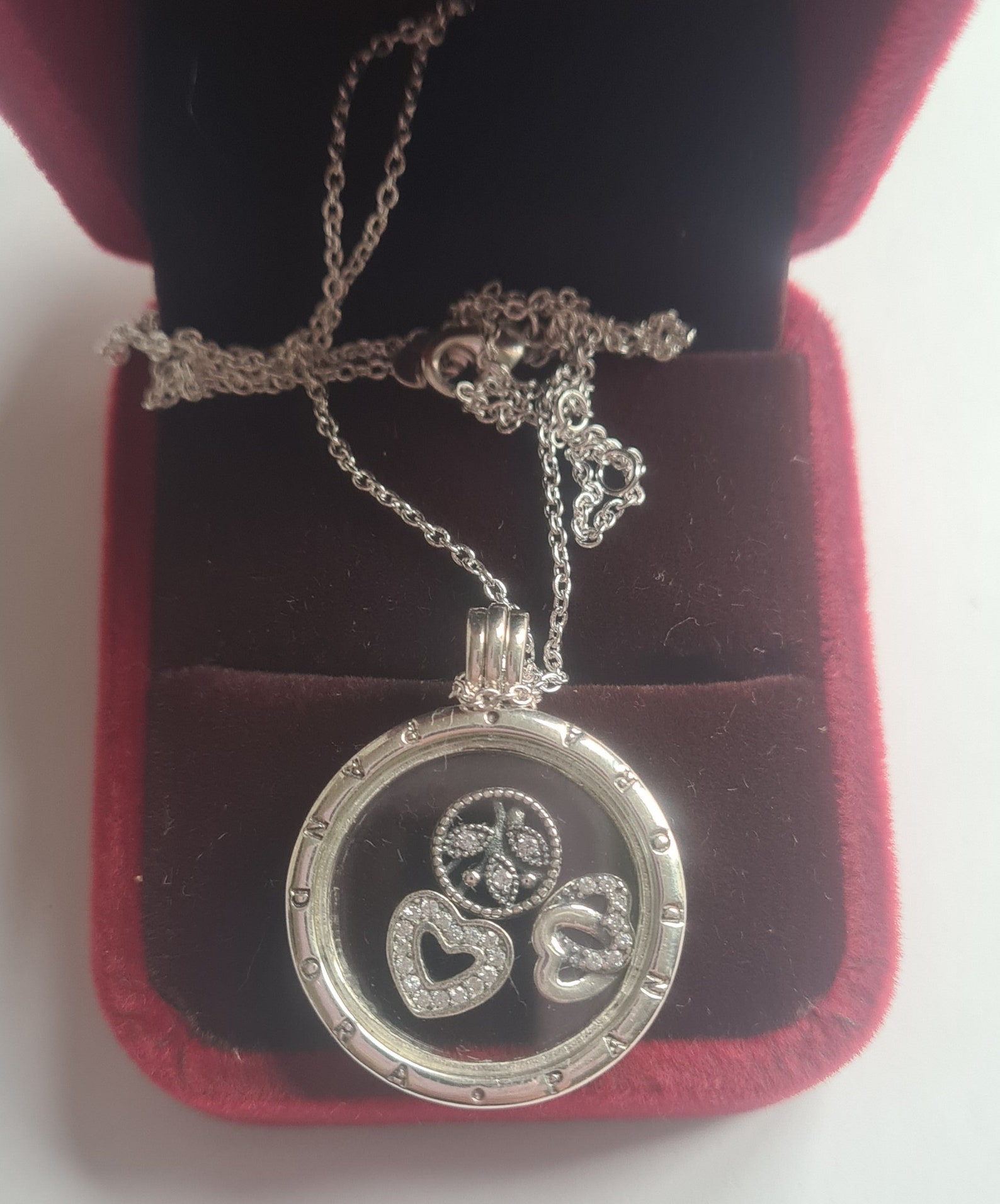 New Pandora Locket Sterling Silver Chain Necklace Adjustable | Etsy