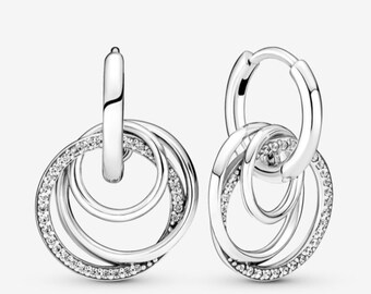 Pandora Rose Gold Earrings - Etsy UK