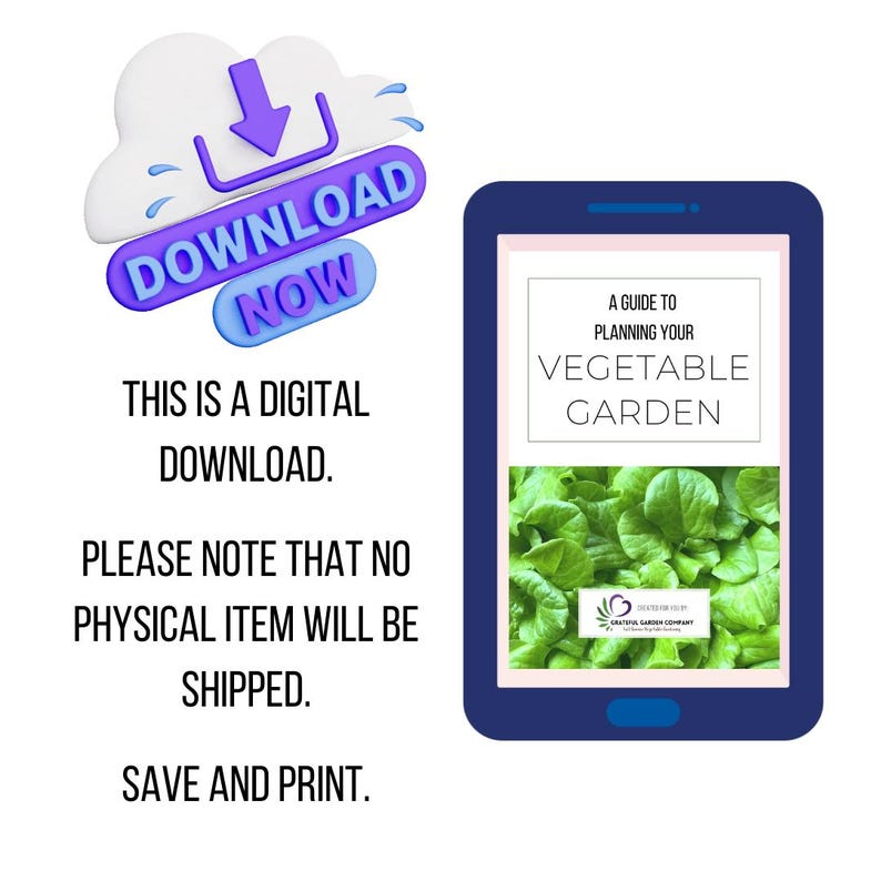 Vegetable Garden Planning Guide • E-book • Digital Download - Etsy
