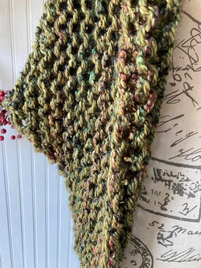 Claire Shawl, Knitted Shawl With Tassel, Winter Shawl, Medieval Shawl ...