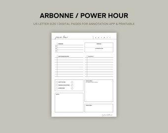 Power Hour | Printable PDF - Etsy