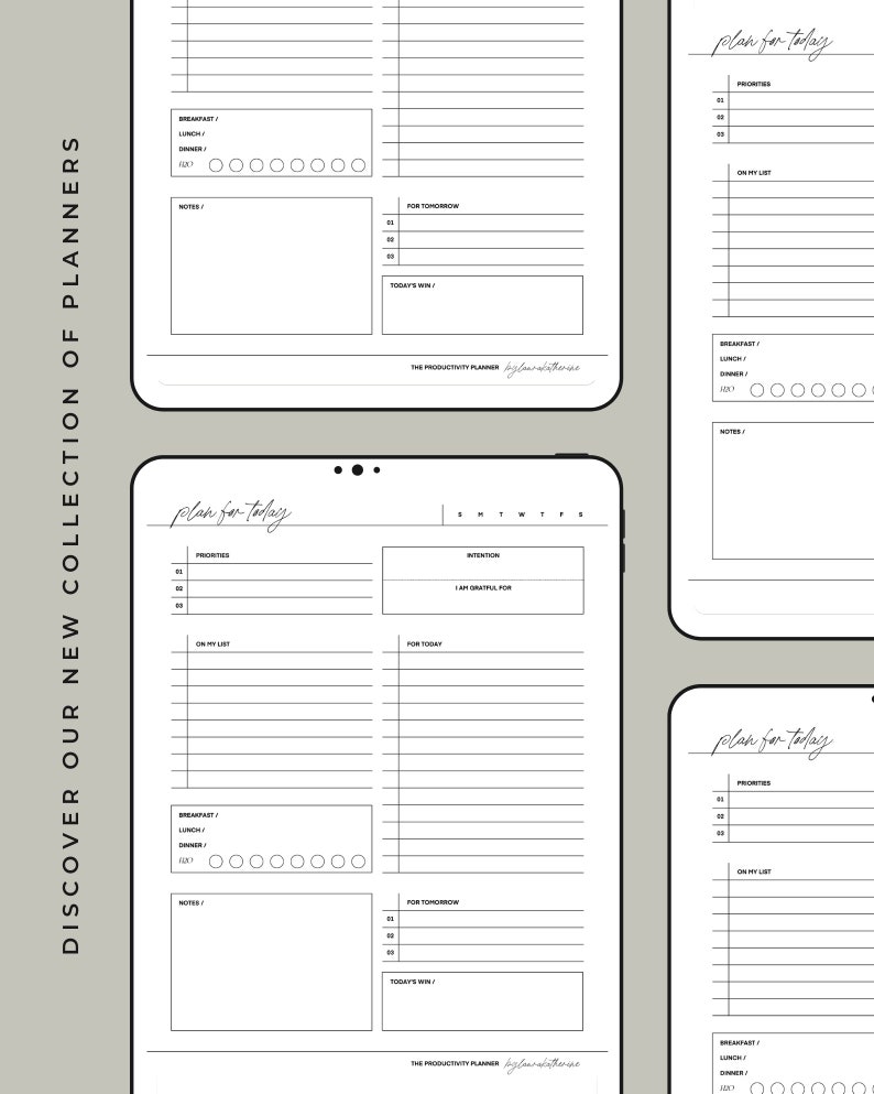 NEW Plan for Today PDF Printable Planner Digital Planner - Etsy