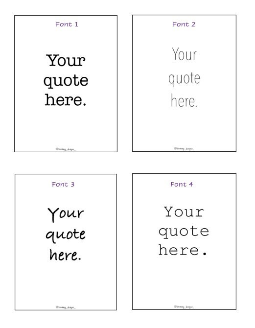 A4 Custom quote print Personalised quote poster Choice of | Etsy