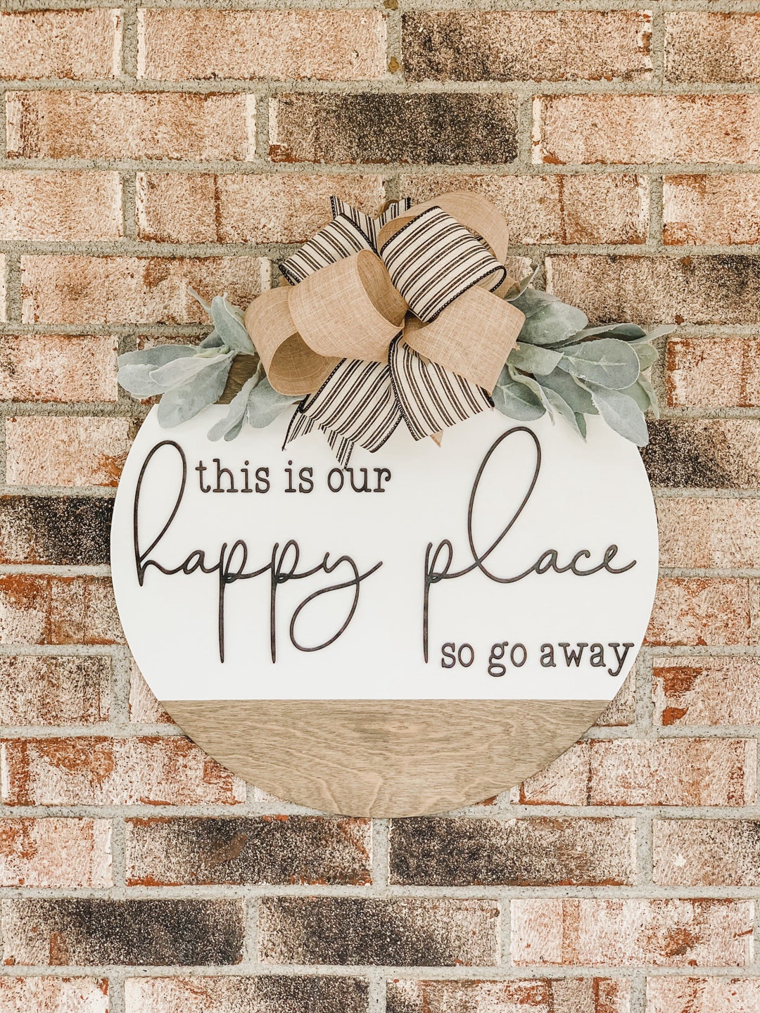 Go Away Door Hanger, Handcrafted Wooden Sign, Front Door Decor, Outdoor ...