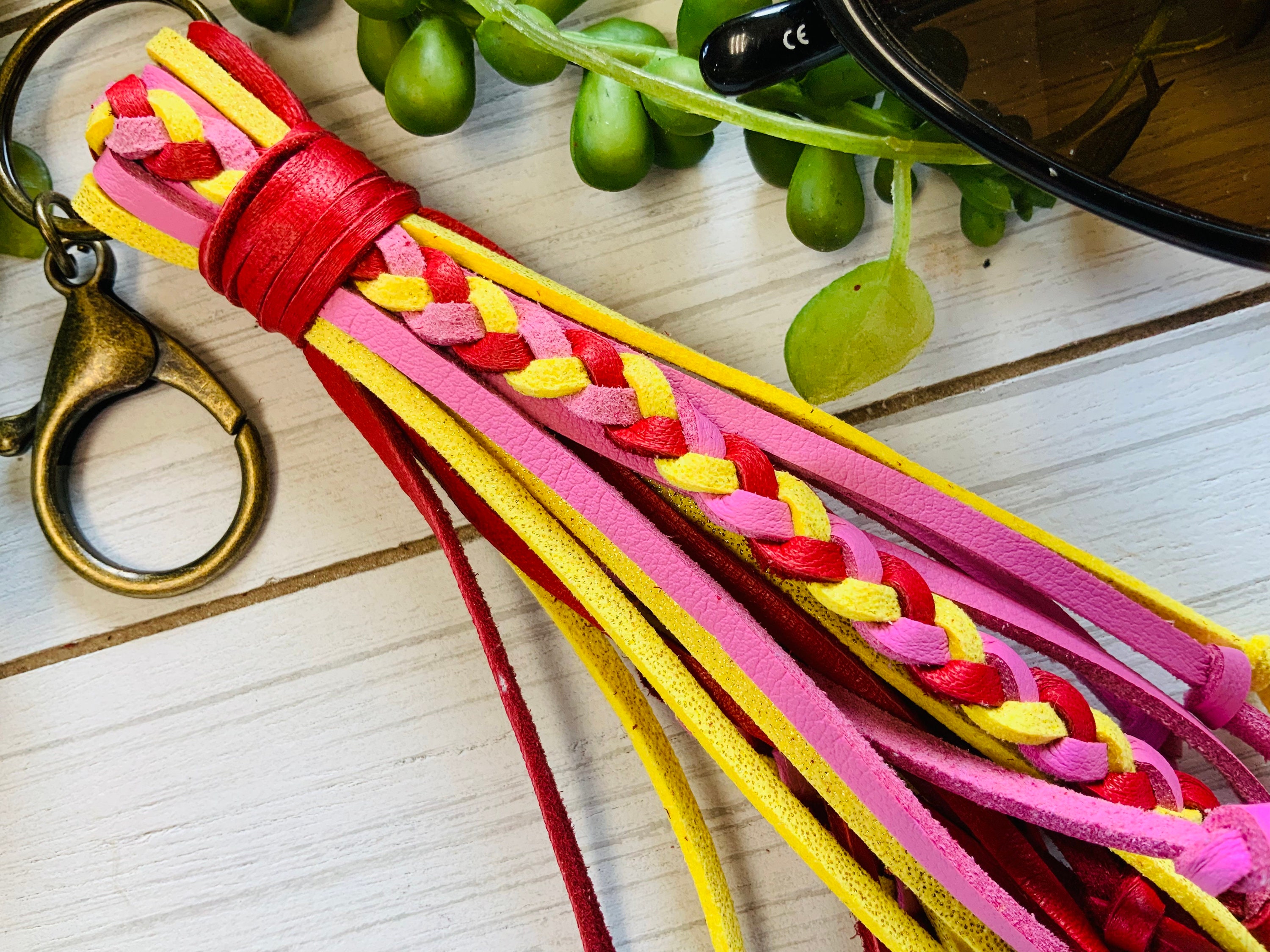 TRENDY SUEDE KEYCHAIN Purse Boho Bag Charm Computer Bag Bookbag Charm ...