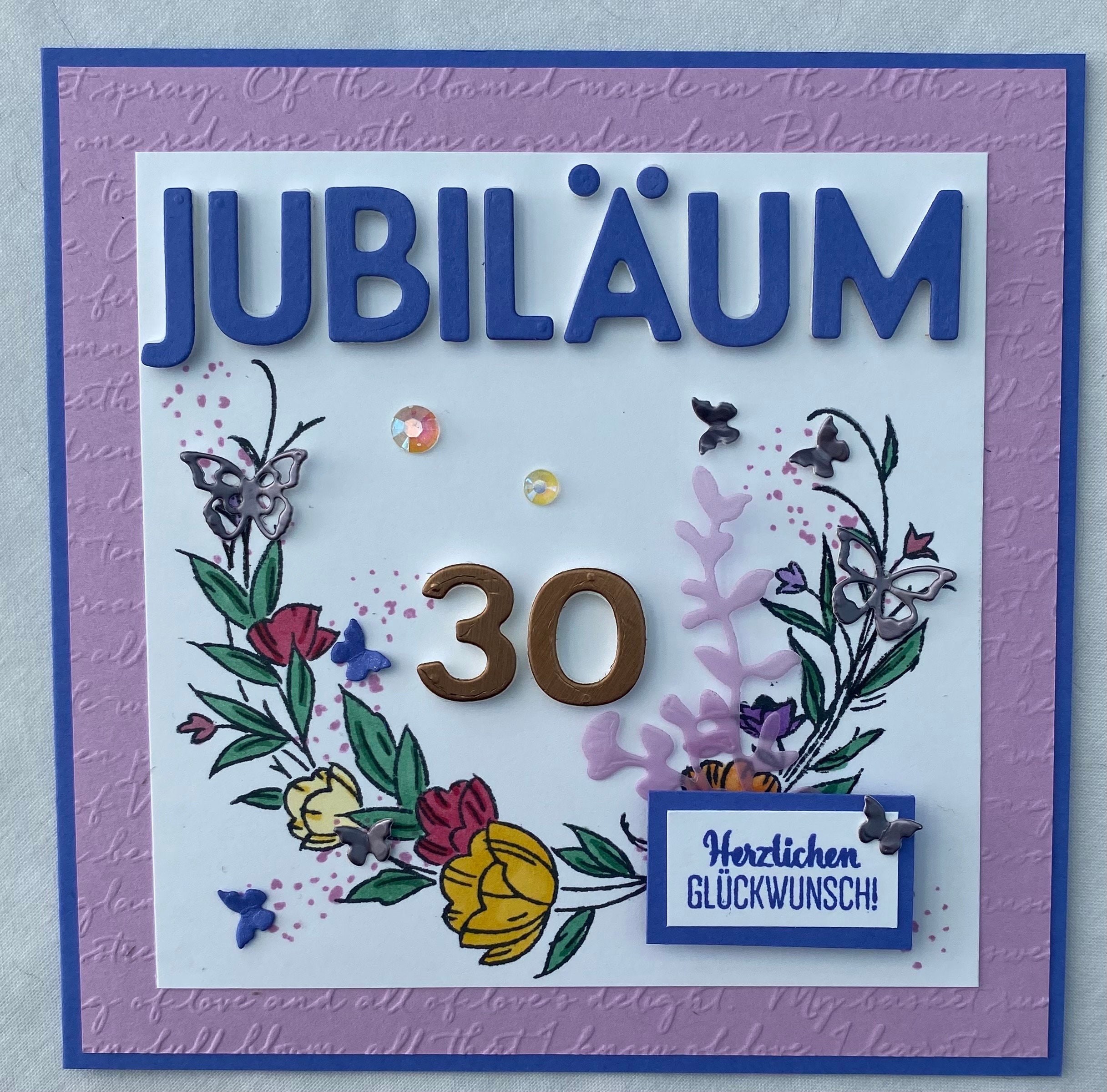 Jubiläum • Gratulationskarte - Etsy.de