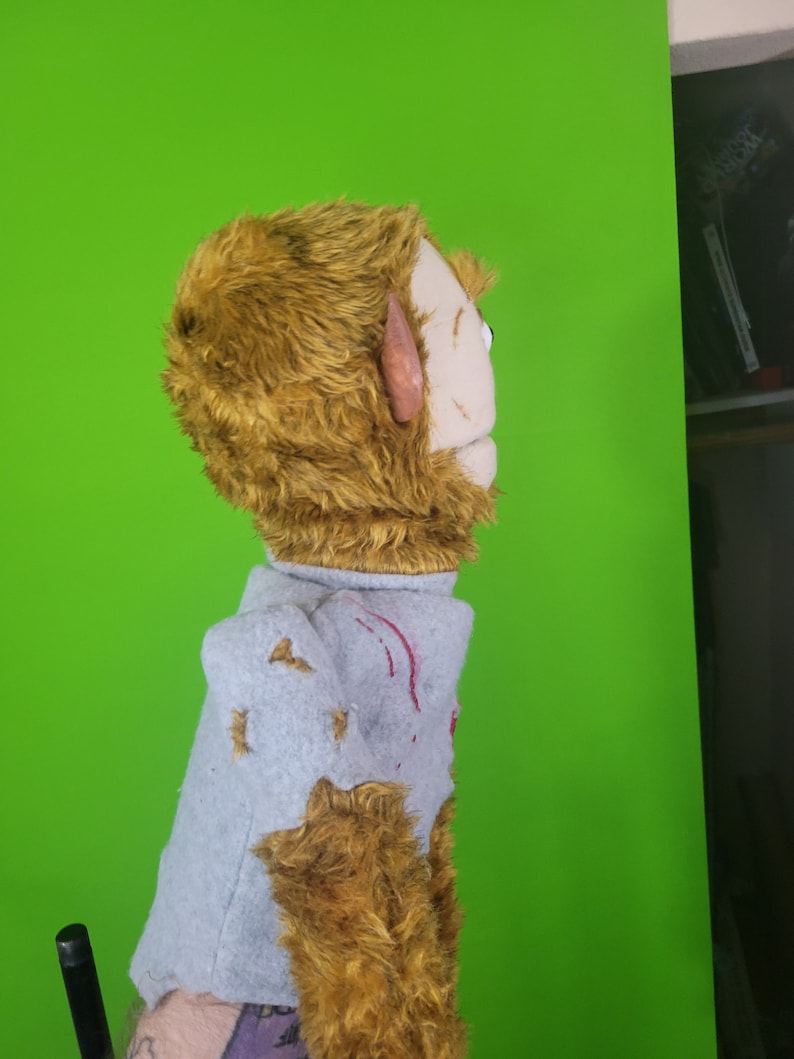 Handcrafted Larry Werewolf Puppet Featured on Basement 1-F Horror Movie ...