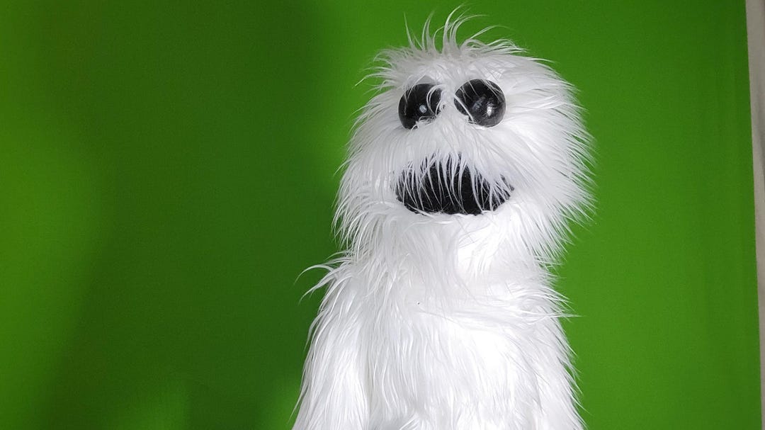 Baby Yeti Puppet, Handmade 1 of 1 Design. - Etsy