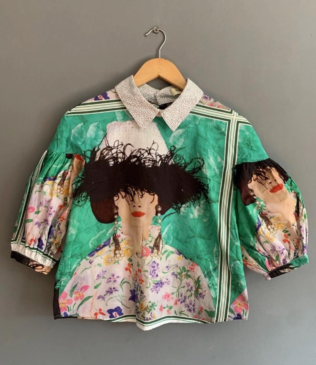 Tata Naka London Top Blouse Print Logo Size:uk 8 USA 4 - Etsy