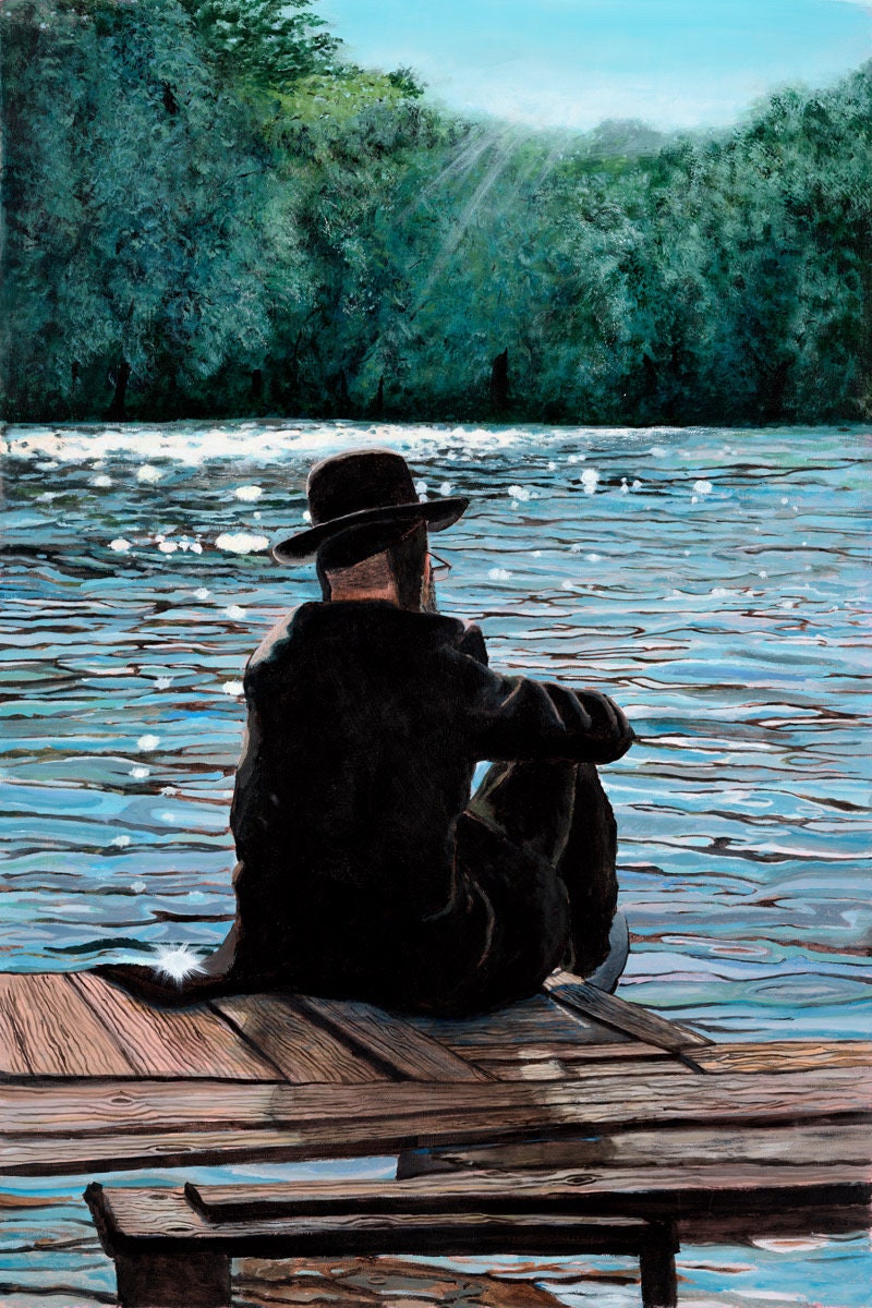 Print Large/small/medium on Canvas- “hitbodedut” by Elyasaf Maymon - UNFRAMED - Etsy Israel