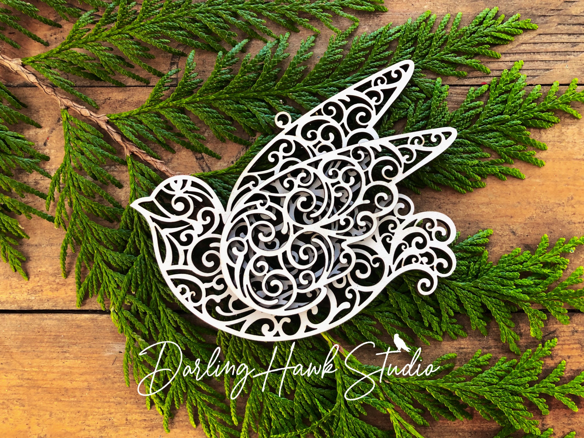 Dove SVG for Glowforge Laser Cut File Dove Laser Ornament Dove - Etsy