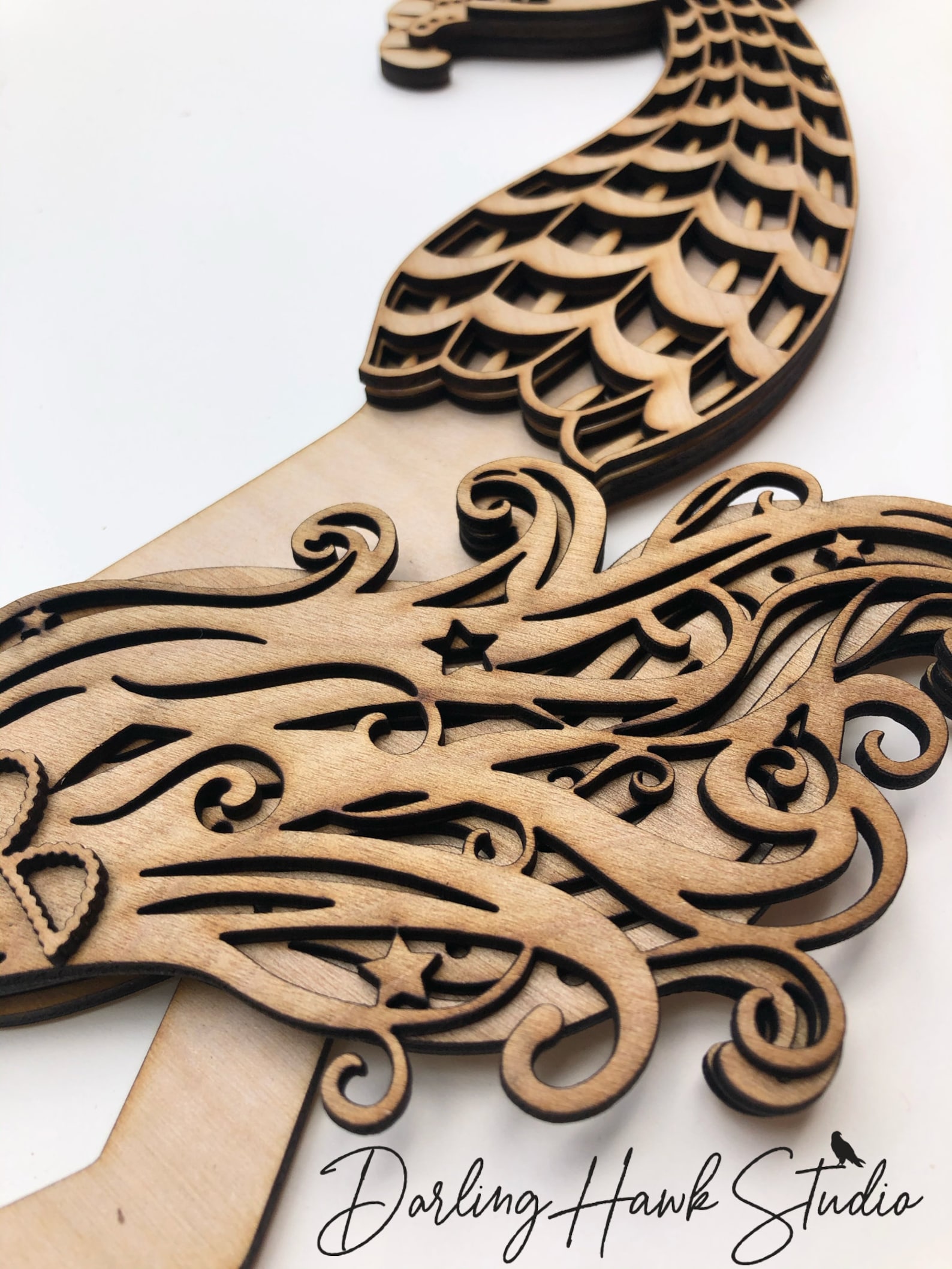 Mermaid 3D Layered Laser Cut File SVG Glowforge Cut File - Etsy Canada