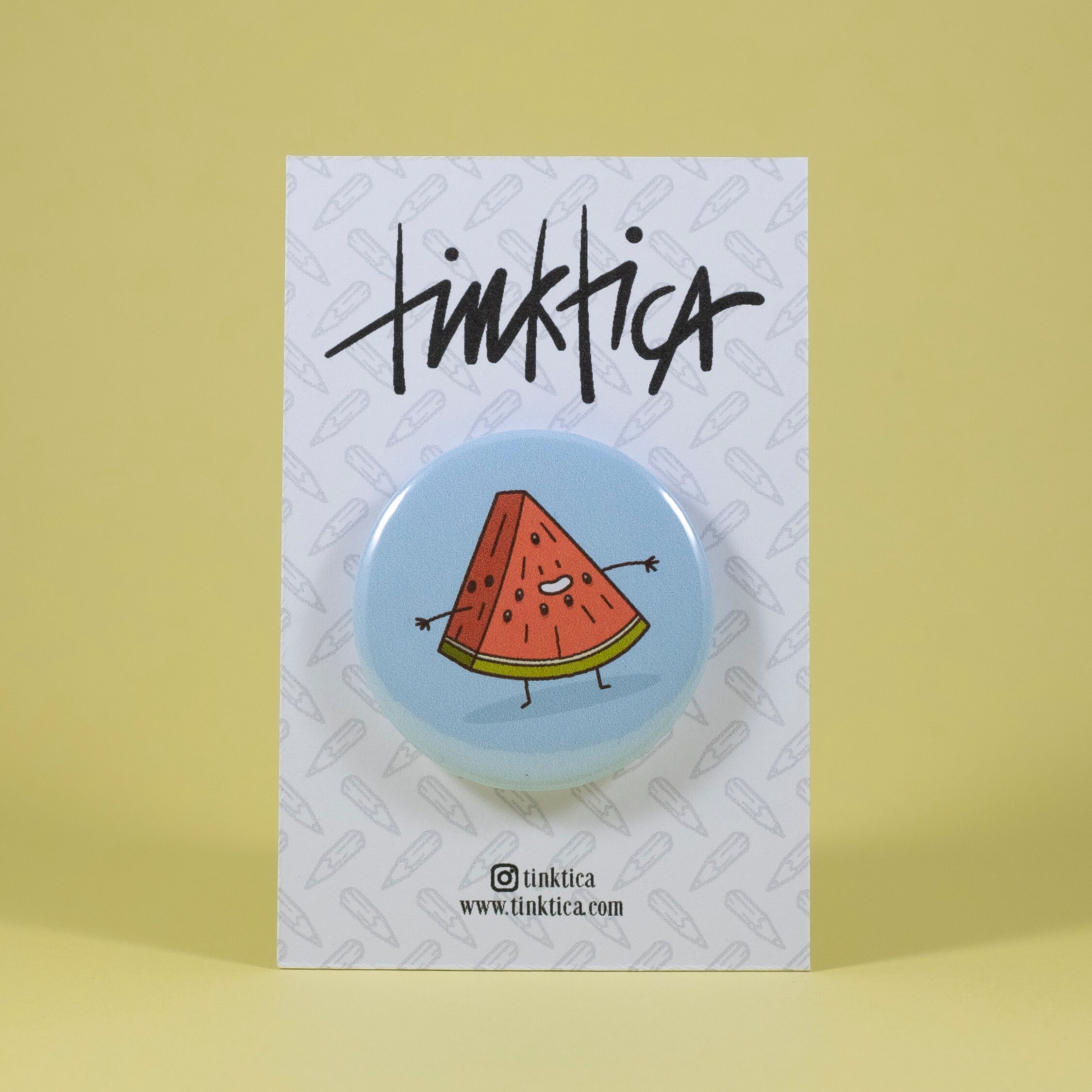 Cute Kawaii Watermelon Badge 37mm Button Badge Pin - Etsy