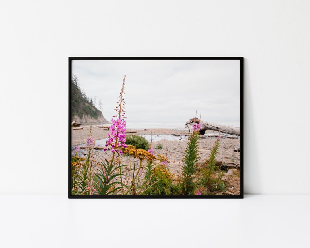 Beach Flowers Print, Digital Printable Art, Wall Art, DIGITAL DOWNLOAD ...