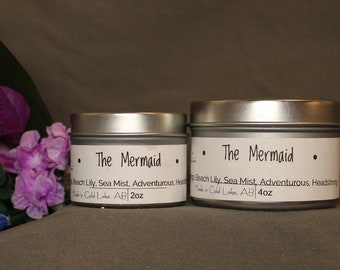 Ariel Candle Holder the Little Mermaid Candle the Little Mermaid Gift ...