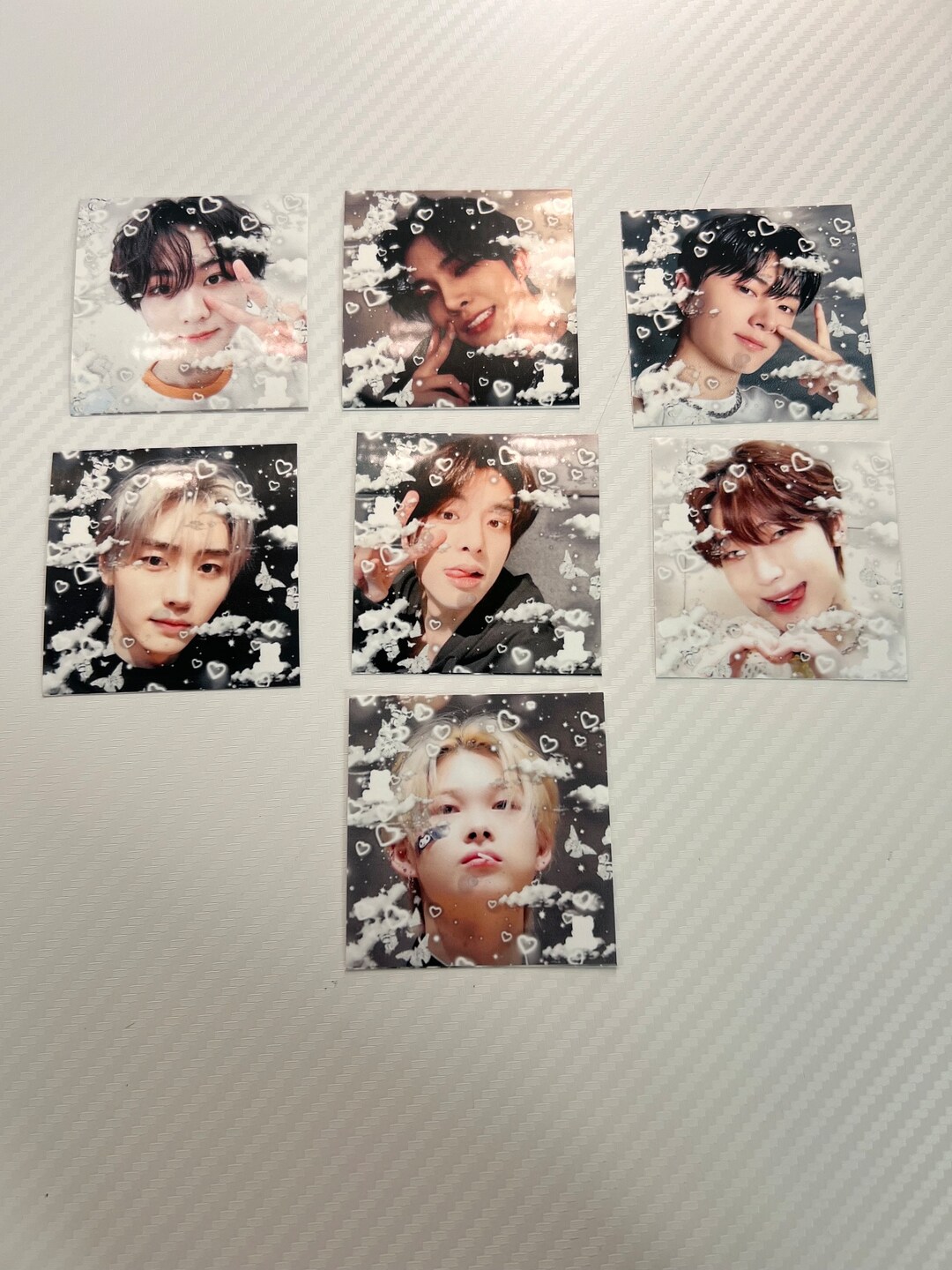 ENHYPEN Mail Stickers Cute Kpop Happy Mail Square Stickers - Etsy