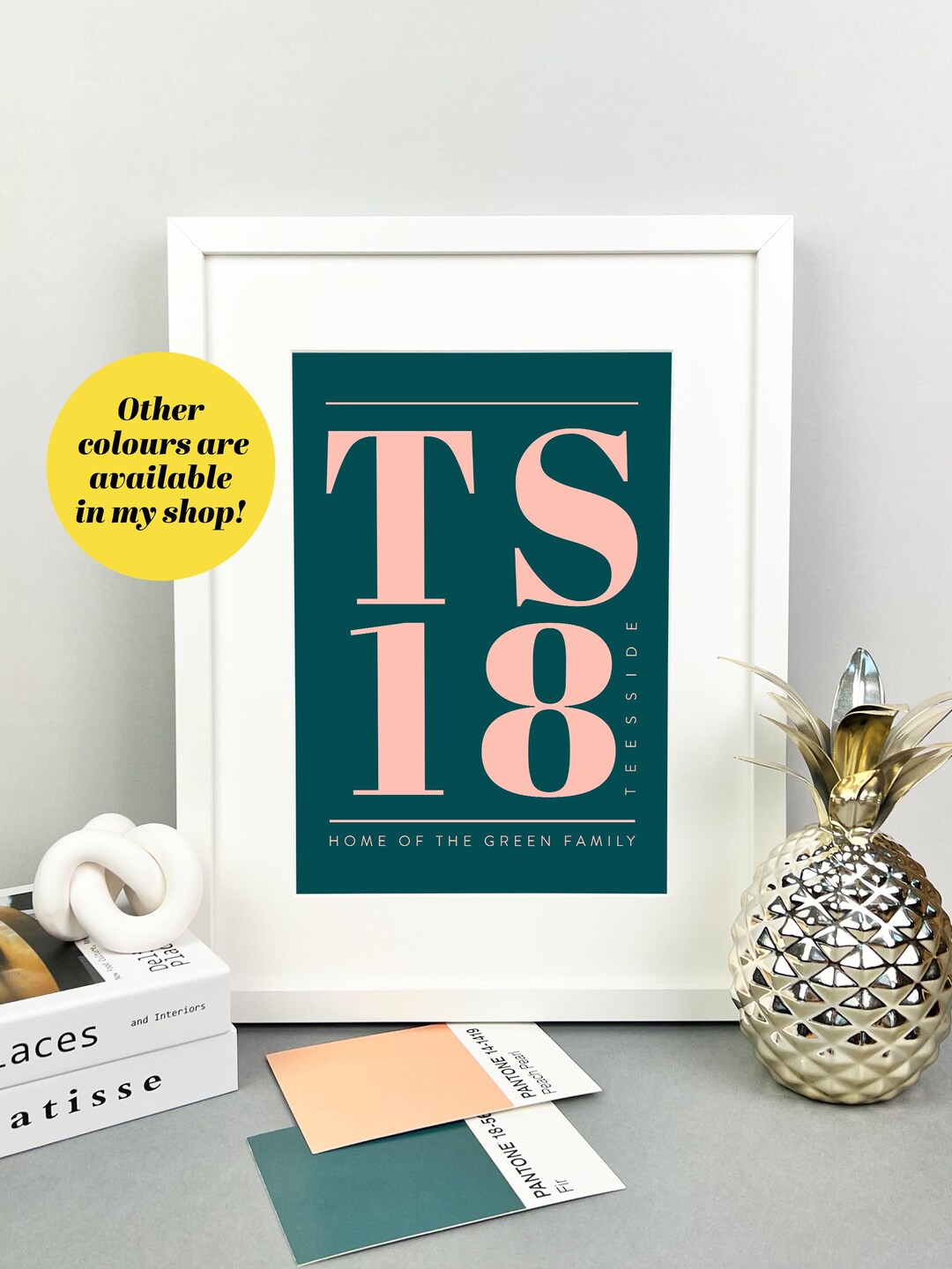 Personalised Postcode Print | Moving Home Gift | New Home Gift | Wall ...