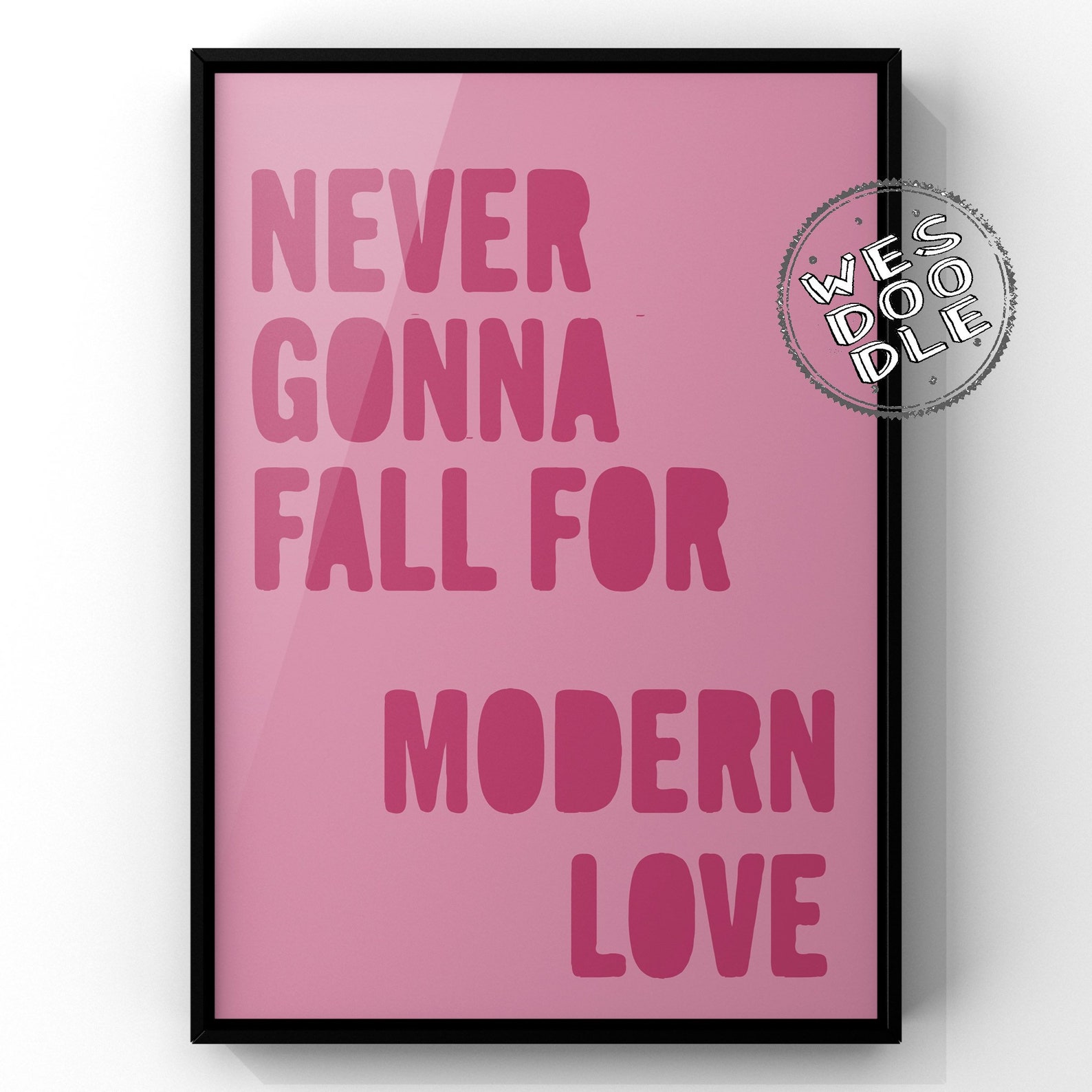 Modern Love Poster David Bowie Quote Print | Etsy