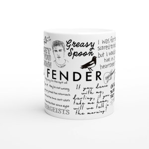 Sam Fender Mug. 11 Oz Ceramic. Lyrics and Doodles - Etsy UK