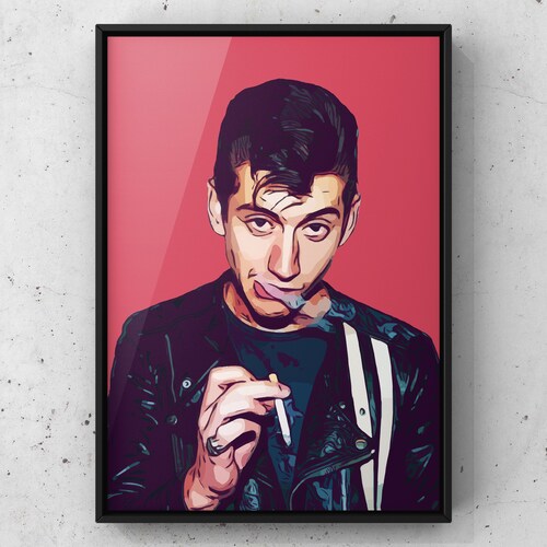 Arctic Monkeys Alex Turner Portrait Poster Print - Etsy