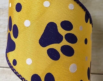 Paw Print Ribbon - Etsy