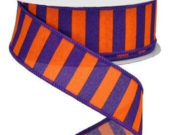 Purple Stripe Ribbon | Etsy