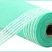 Mint Green Wide Border Drift White 10 Inch Mesh, Mint Green White 10 ...