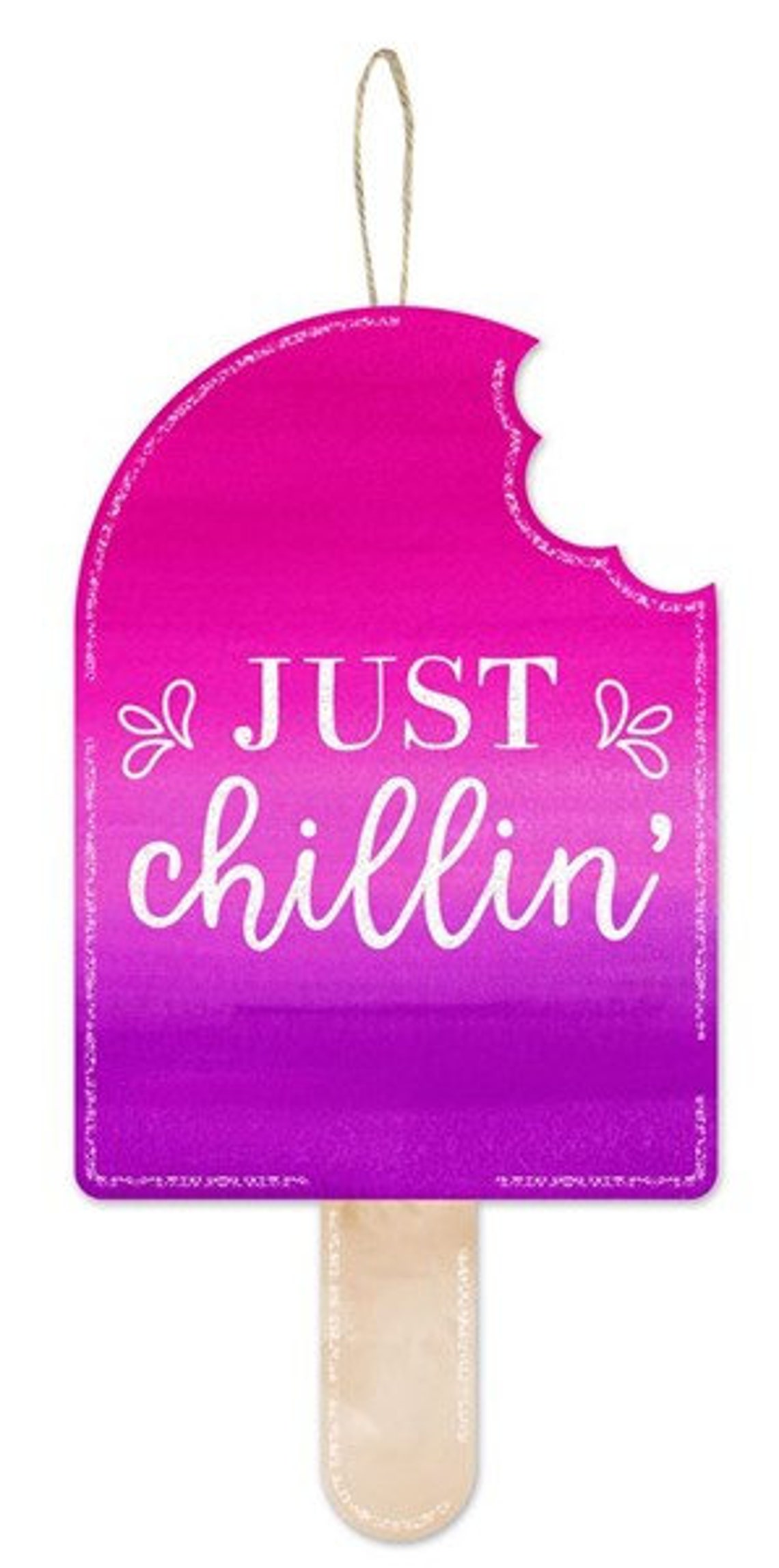 Just Chillin' Popsicle Sign Popsicle Sign Summer Sign - Etsy
