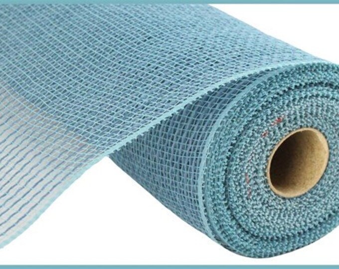 Smoke Blue Fabric Mesh Rolls, 10 Smoke Blue Mesh, Smoke Blue Faux Jute ...