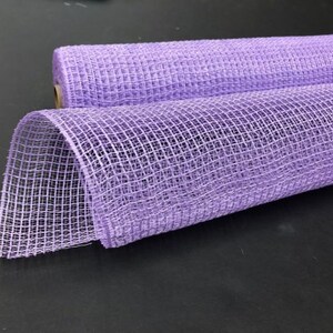 Lavender Purple Fabric Mesh, Lavender Natural Fabric Deco Mesh, Fabric ...