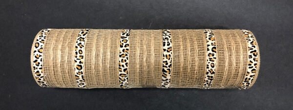 Natural Cheetah Fabric Mesh Cheetah Stripe Fabric Deco Mesh - Etsy