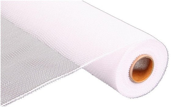 White Deco Mesh Rolls 21 Inch White Deco Mesh Deco Mesh - Etsy